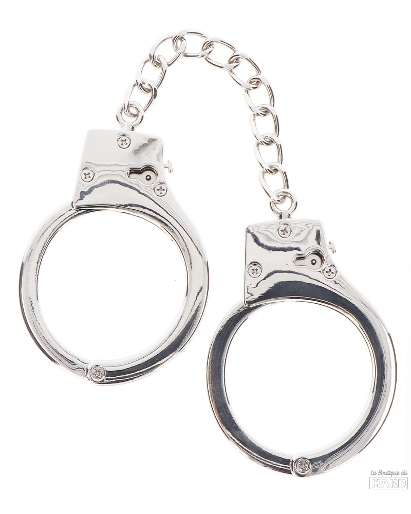 Menottes en métal Taboom Argentées pas cher - La Boutique du Hard